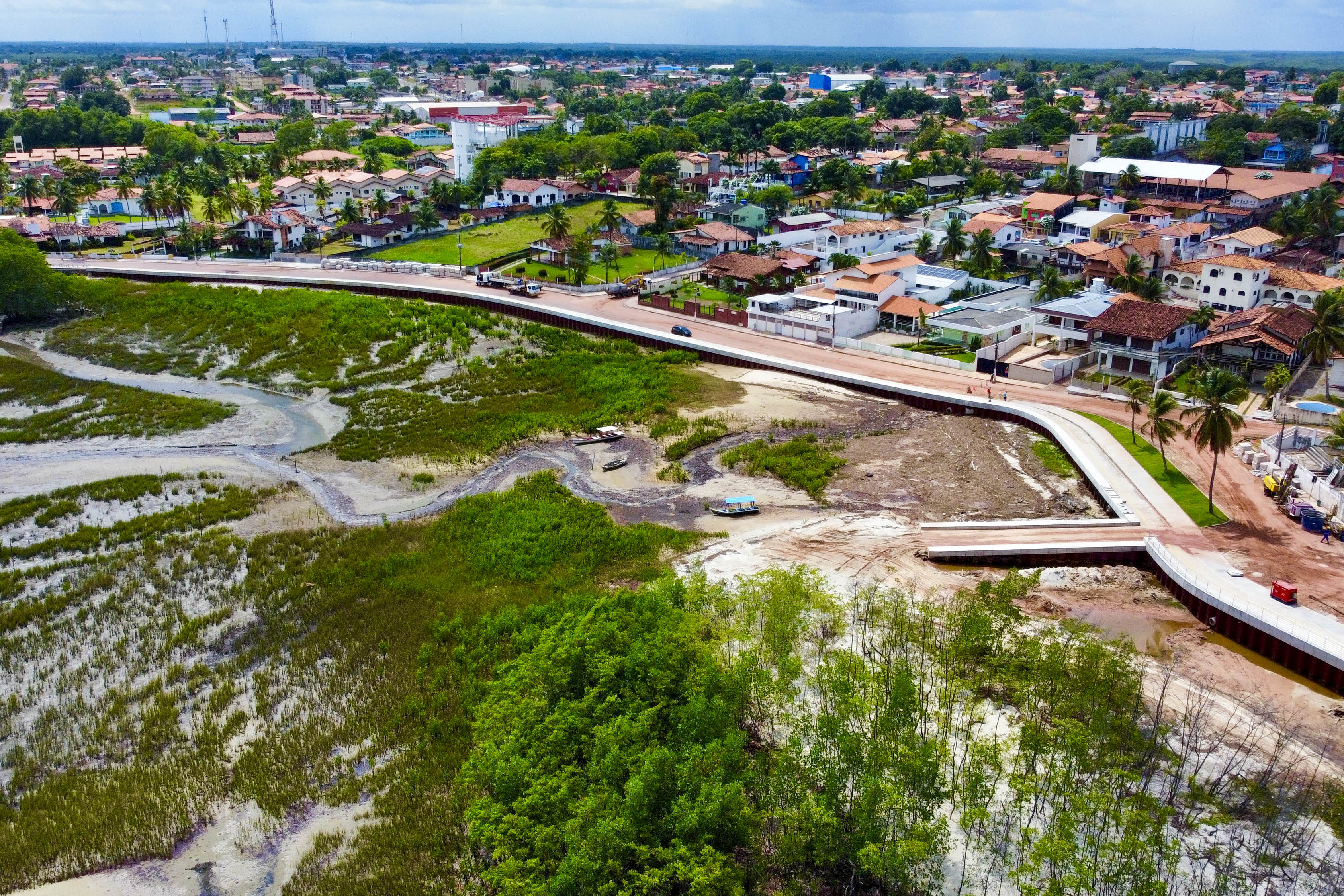 Obras Orla do Maçarico - Salinópolis | Agência Pará