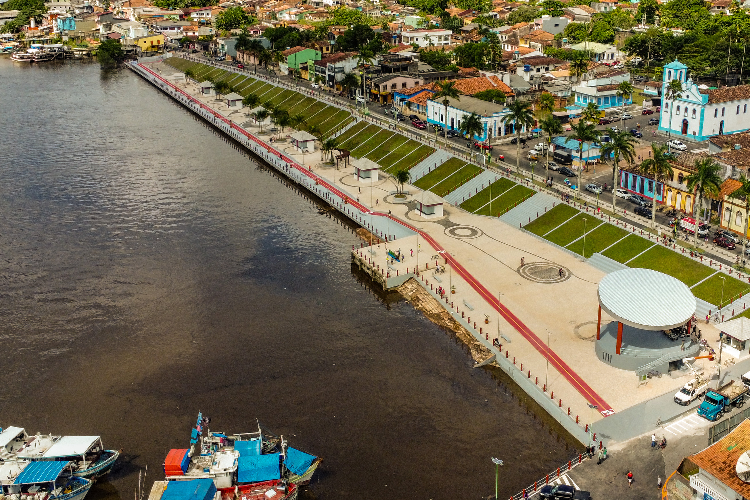 Orla de Bragança - imagens aéreas - drone | Agência Pará